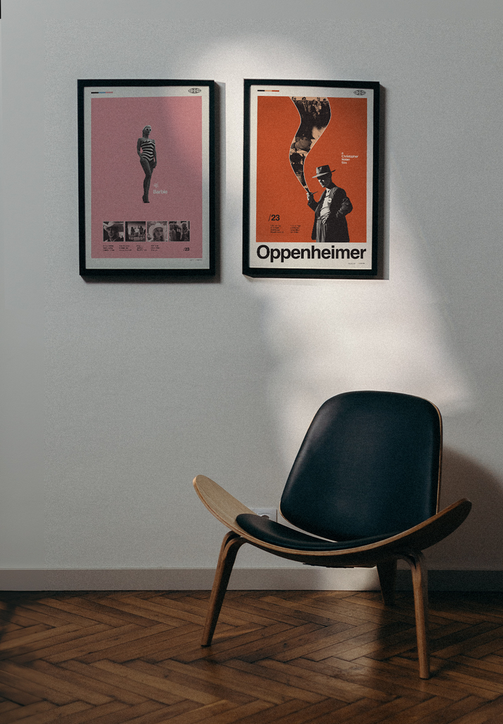 Oppenheimer midcentury poster – Sandgrain Studio