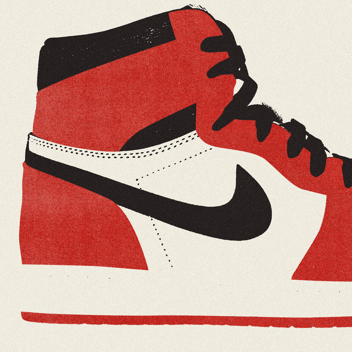 Nike Air Jordan 1 poster , michael jordan poster midcentury modern ...