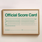 The Masters Score Card – Sandgrain Studio