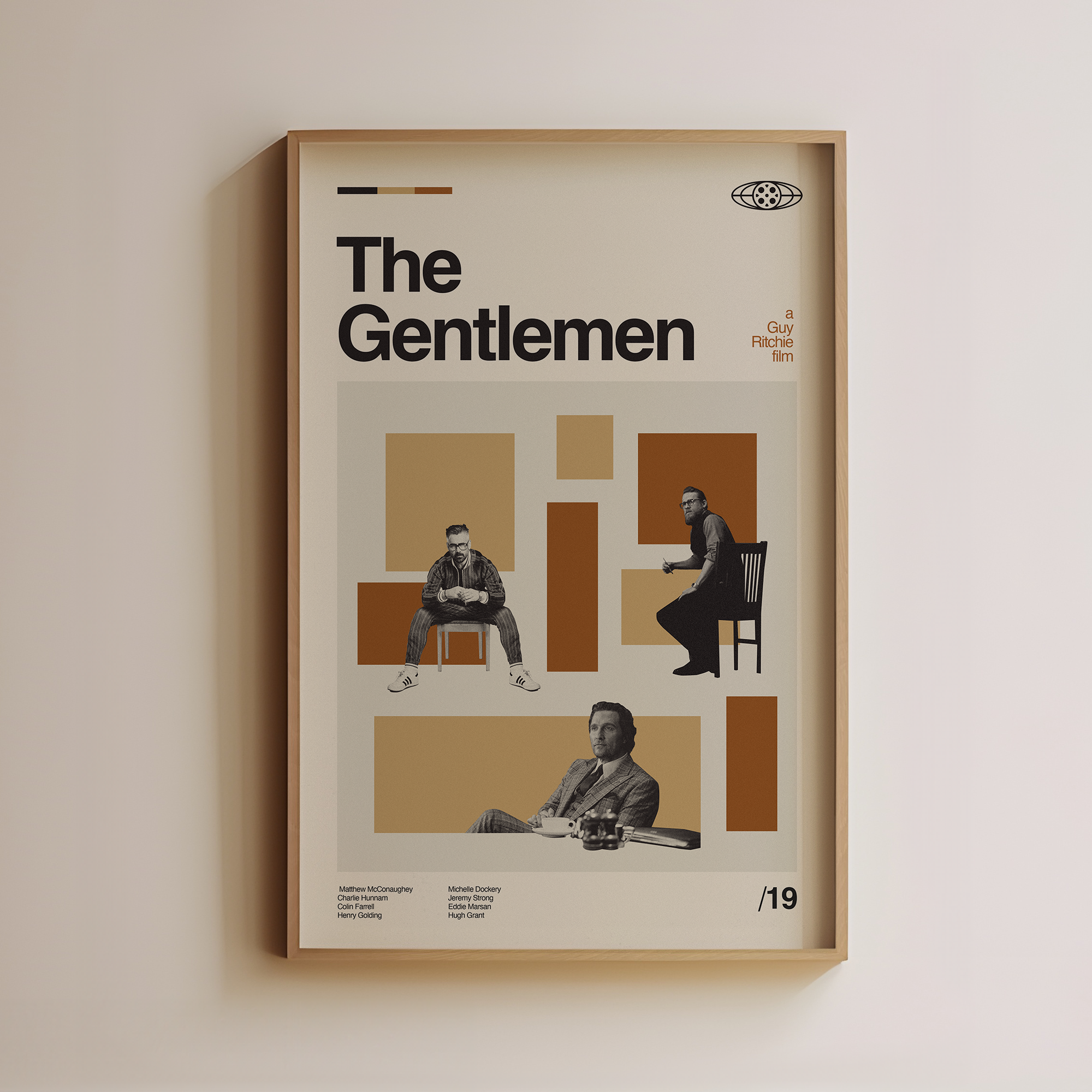 The Gentlemen poster, midcentury modern wall art – Sandgrain Studio