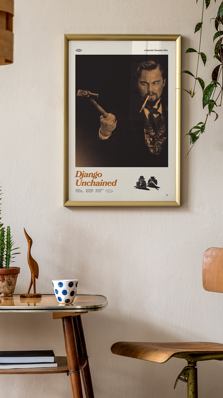 Django Unchained Poster - Quentin Tarantino Midcentury Modern ...