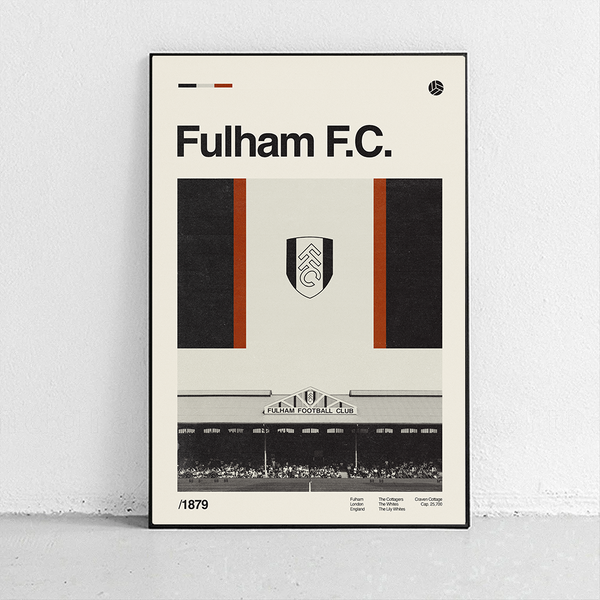 Fulham FC Art Print poster – Sandgrain Studio
