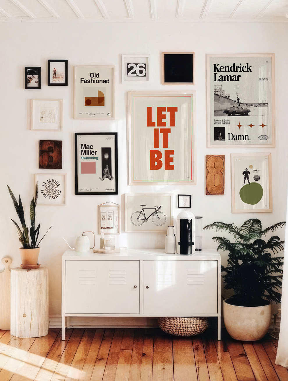 Let It Be - Beatles- Midcentury Modern Home decor - – Sandgrain Studio