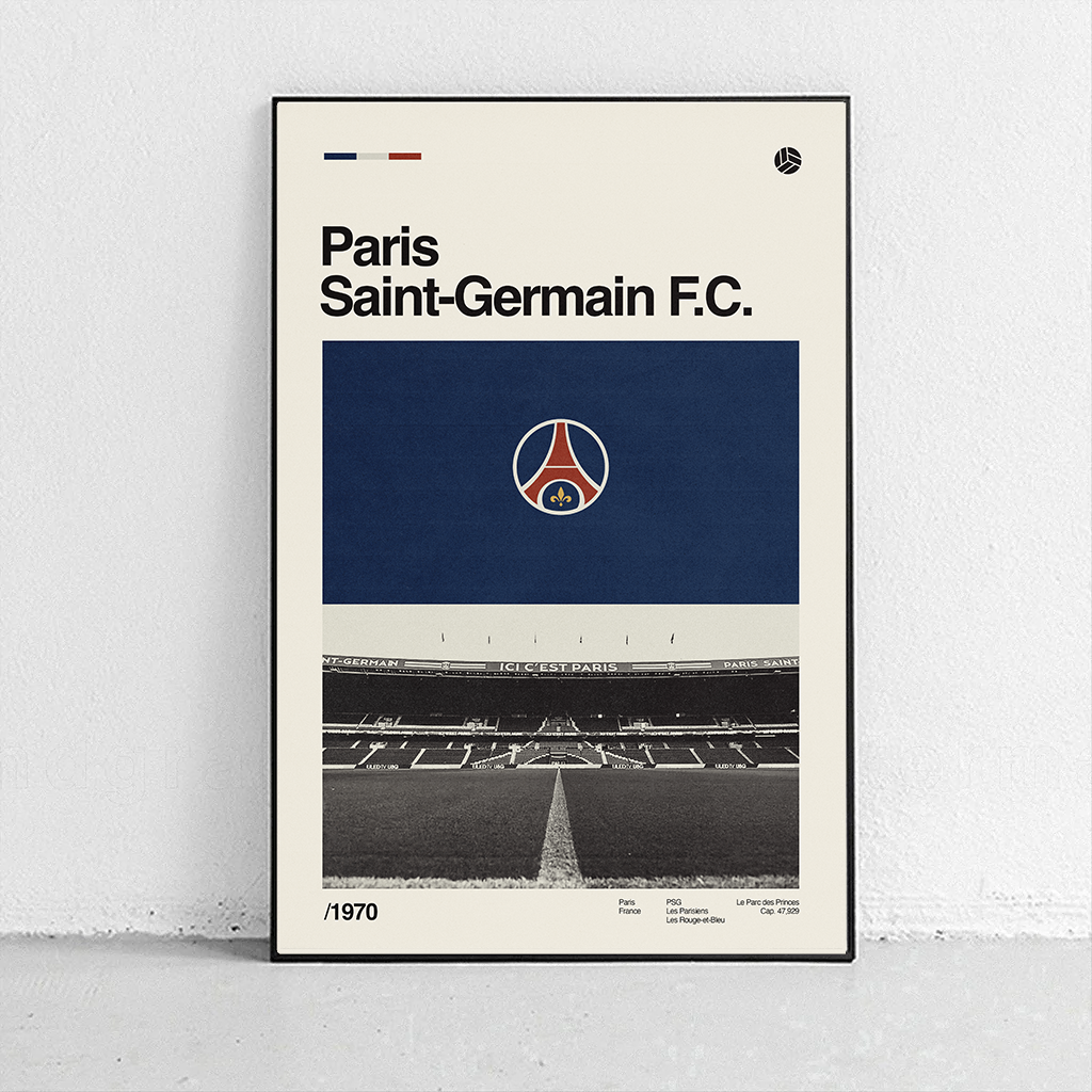 Paris Saint-Germain FC - PSG Art Print poster – Sandgrain Studio