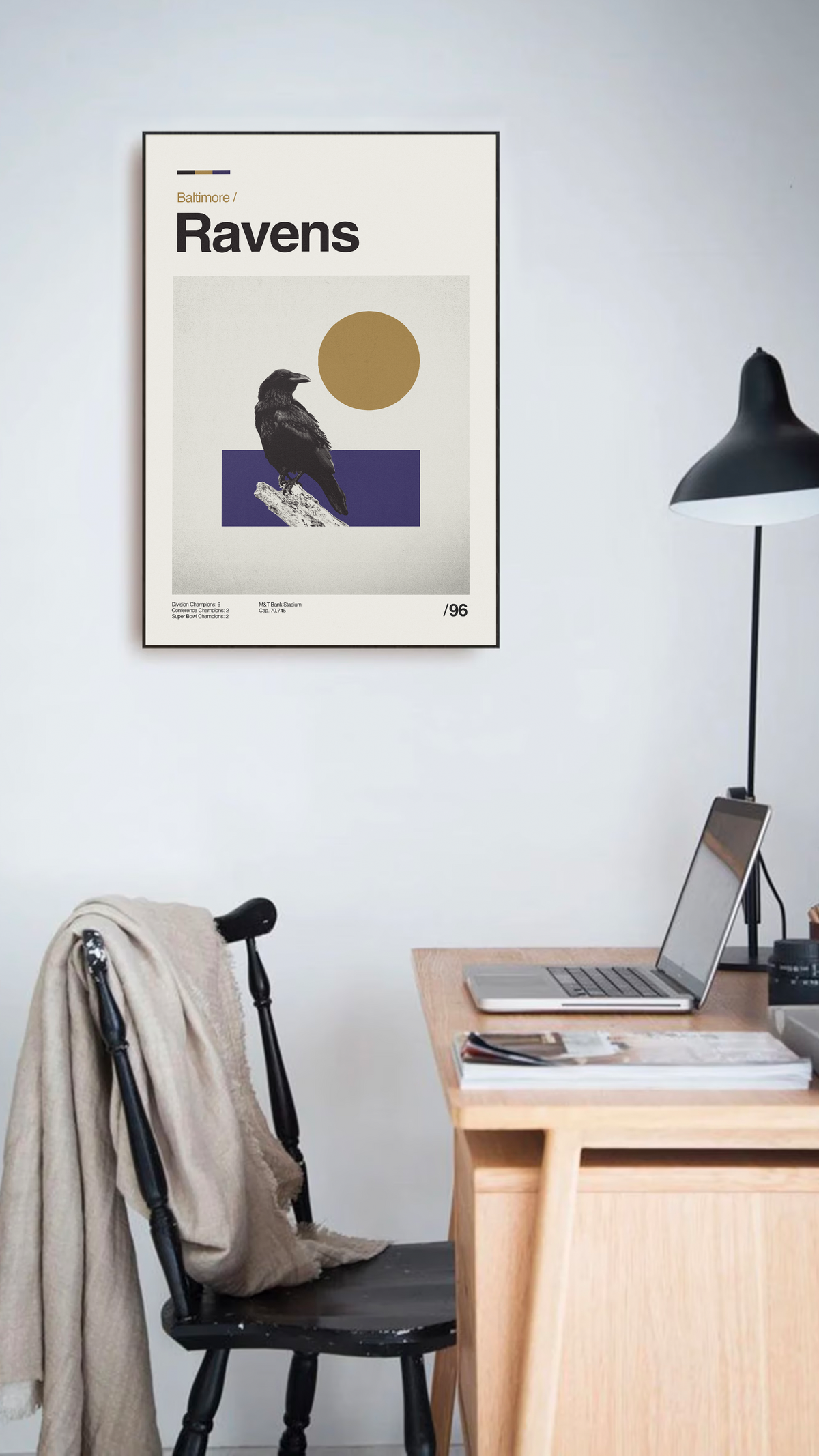 Baltimore Ravens vintage poster – Sandgrain Studio